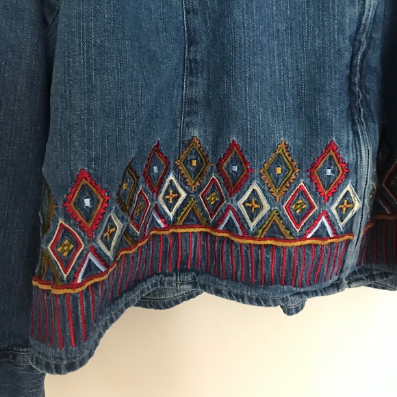 Denim&Co | Jackets & Coats | Denim Co Diamond Detailed Jean Jacket ...
